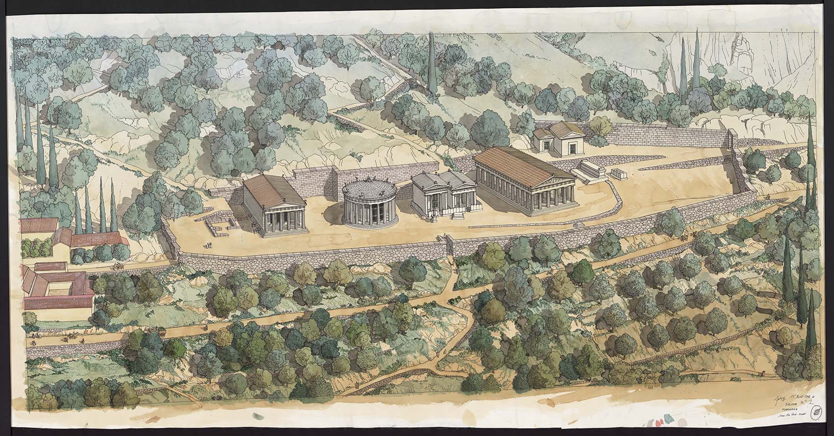 Delfos, Marmaria, el santuario de Atenea pronaia - Jean-Claude Golvin